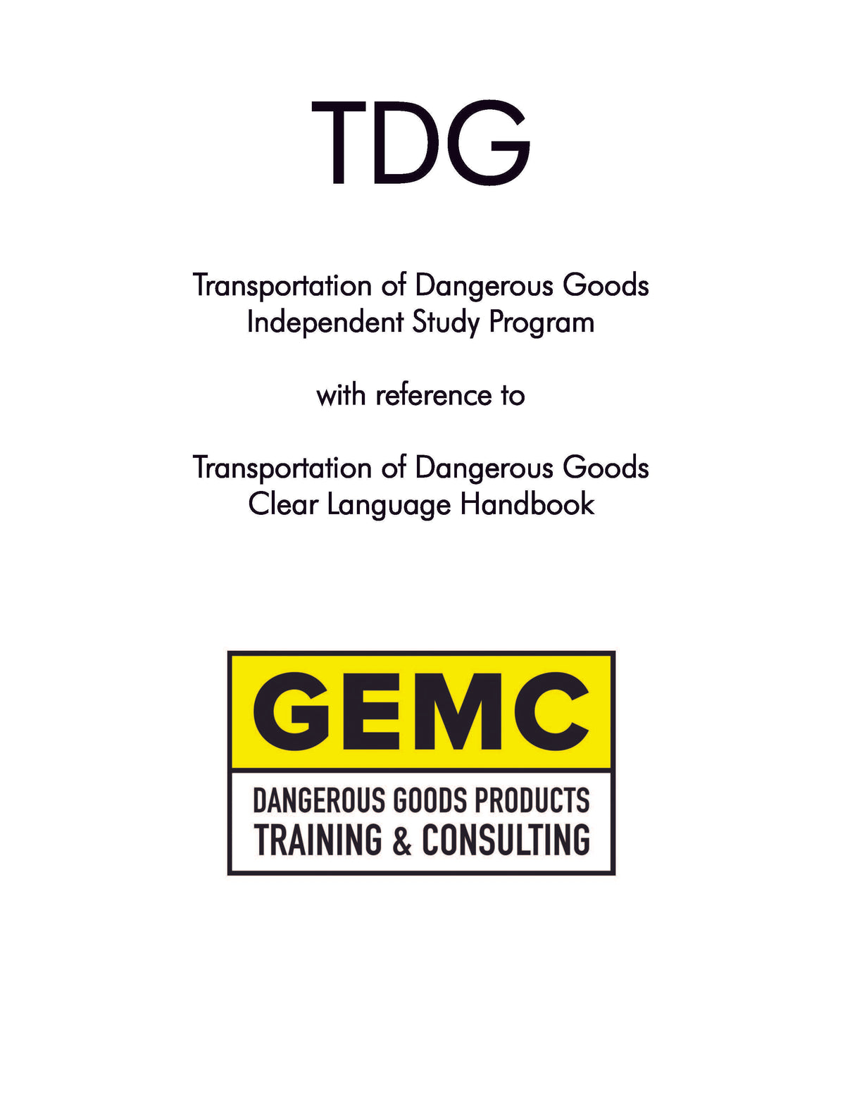 TDG Poster 24 x 30 - GEMC Inc